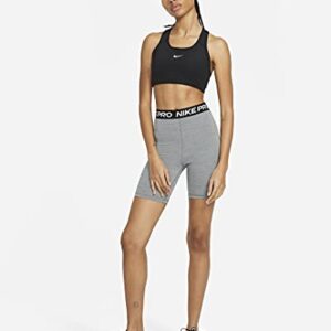 Nike Pro 365 Women's High-Rise 7" Shorts (Smoke Grey/Heather/Black/Black, MD 7)