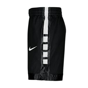 Nike Boy's Dry Shorts Elite Stripe (Little Kids/Big Kids) Black/White MD (10-12 Big Kid)