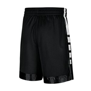 Nike Boy's Dry Shorts Elite Stripe (Little Kids/Big Kids) Black/White MD (10-12 Big Kid)