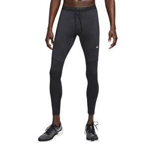 nike men phenom elite running tights (x-large, black)