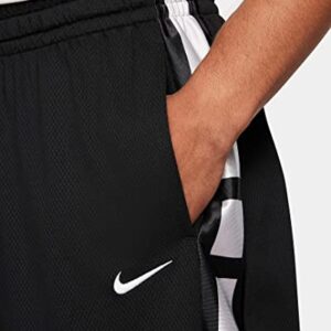 Nike Dri-FIT Elite Stripe Men's Basketball Shorts CV1748-010 (Black/Black), Medium