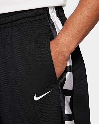 Nike Dri-FIT Elite Stripe Men's Basketball Shorts CV1748-010 (Black/Black), Medium