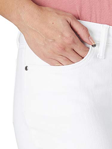 Riders by Lee Indigo Women's Fringe Cuff Boyfriend Jean, White, 12