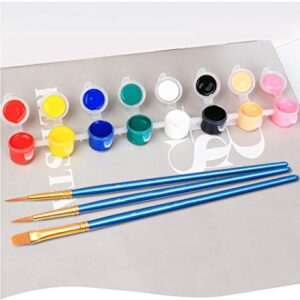 Chenistory 4 Packs DIY Paint by Number for Kids & Adults Acrylic Painting 16 x 20 inch Paint Canvas with Paintbrushes Set Draw Arts Craft Home Decoration - Mountain Landscape Picture