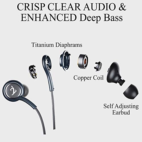 ZAMZAM PRO Stereo Headphones Compatible with Your Bose Earbuds 500 True with Hands-Free Built-in Microphone Buttons + Crisp Digital Titanium Clear Audio! (USB-C/PD)