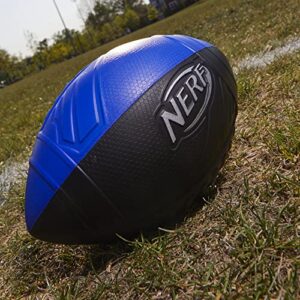 NERF Pro Grip Football, Blue, Classic Foam Ball, Easy to Catch & Throw, Balls for Kids, Kids Sports Toys