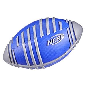 nerf weather blitz foam football, all weather play, water-resistant, easy to hold grips, indoor & outdoor sports toys for 5 year old kids