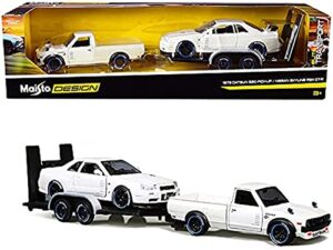 maisto 1:24 design exotic 1973 nissan p/u/1973 skyline gt-r - white