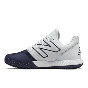 new balance mens fuelcell 4040 v6 turf-trainer baseball shoe, team navy/white, 10.5 us