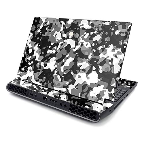 MightySkins Skin Compatible With Alienware Area-51M 17" (2019) - Black Modern Camo | Protective, Durable, and Unique Vinyl Decal wrap cover | Easy To Apply, Remove, and Change Styles | Made in the USA