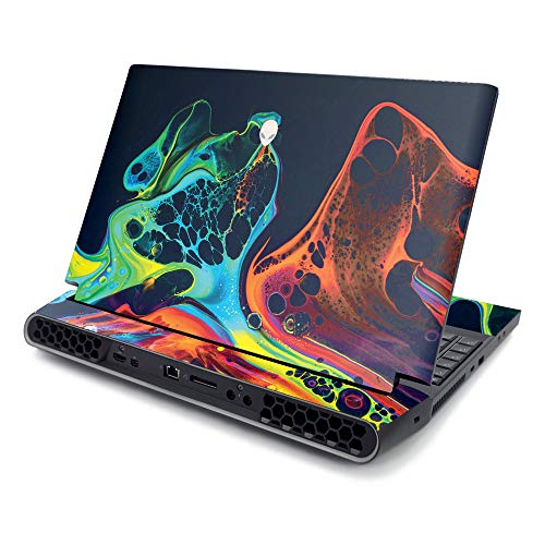 MightySkins Skin Compatible with Alienware Area-51M 17" (2019) - Color Splash | Protective, Durable, and Unique Vinyl Decal wrap Cover | Easy to Apply, Remove, and Change Styles | Made in The USA