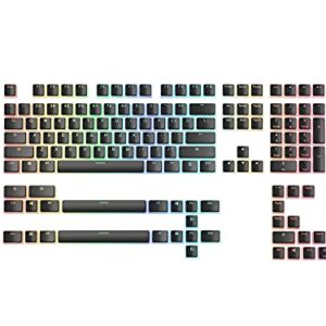 Glorious Aura V2 (Black) - PBT Pudding Keycaps for Mechanical Keyboards - ANSI (US), ISO Compatible - Supports Full Size, TKL, 75%, 60% Layouts