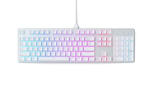 Glorious Aura V2 (White) - PBT Pudding Keycaps for Mechanical Keyboards - ANSI (US), ISO Compatible - Supports Full Size, TKL, 75%, 60% Layouts