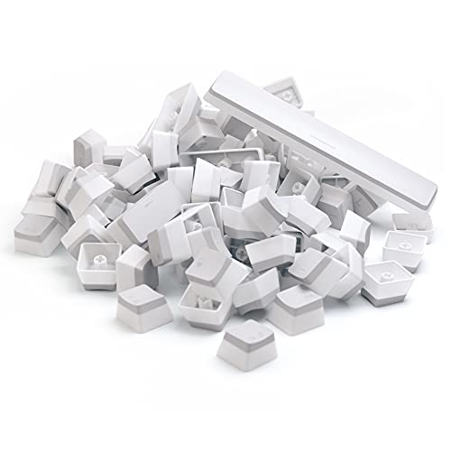 Glorious Aura V2 (White) - PBT Pudding Keycaps for Mechanical Keyboards - ANSI (US), ISO Compatible - Supports Full Size, TKL, 75%, 60% Layouts