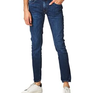 GUESS Men's Mid Rise Skinny Fit Jean, Olvera Wash, 33W X 32L