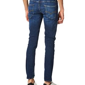 GUESS Men's Mid Rise Skinny Fit Jean, Olvera Wash, 33W X 32L