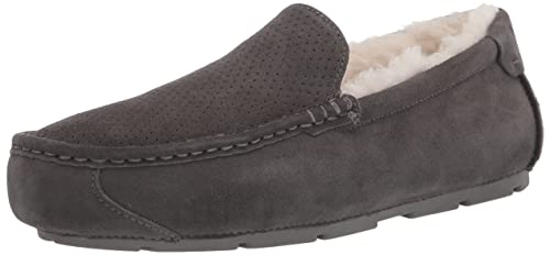 Koolaburra by UGG Men's Tipton Emboss Slipper, Stone Grey, 9