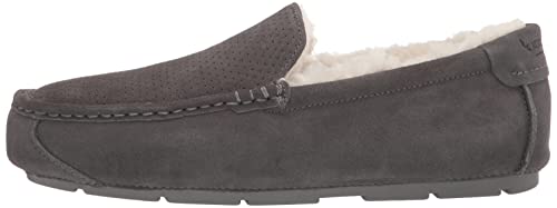 Koolaburra by UGG Men's Tipton Emboss Slipper, Stone Grey, 9