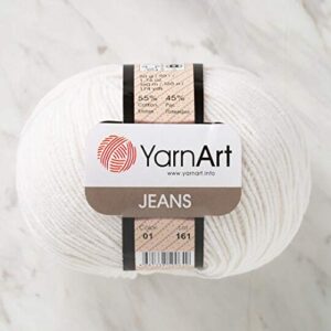 55% cotton 45% acrylic yarnart jeans sport yarn 1 skein/ball 50 gr 174 yds (1)