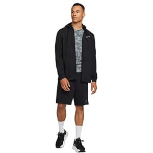 Nike Men Dri-FIT Full-Zip Training Hoodie (as1, alpha, m, regular, regular, Black/White)