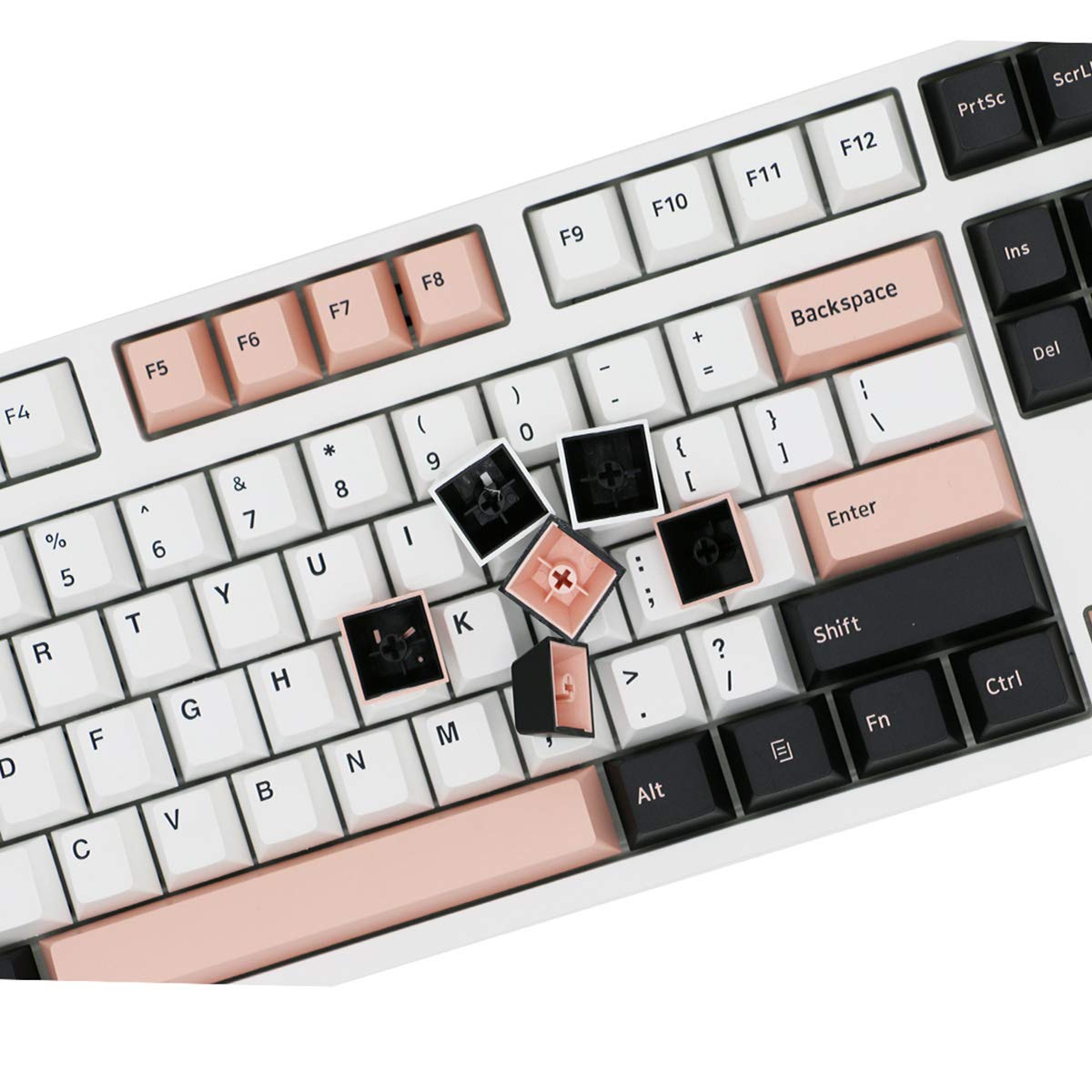 Gliging PBT Olivia Keycaps 168 Keys Cherry Profile Thick PBT 61/64/75/78/85/87/104/108 Cherry MX Switch Mechanical Keyboards