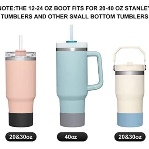 CHEETAH Protective Boot for Hydroflask Water Bottle 12oz - 40oz, BPA Free Bottom Silicone Sleeve Cover, Compatible with All Water Bottles with Bottom Width of 2.87-3.56in (12-24oz, Fog)