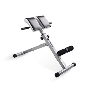 stamina hyperextension bench 2014 - adjustable and foldable exercise bench roman chair with smart workout app - up to 250 lbs weight capacity