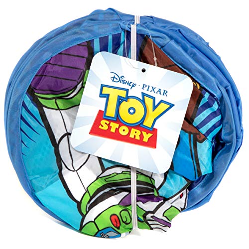 Disney Pixar Toy Story Pop Up Hamper - Mesh Laundry Basket/Bag with Durable Handles - Features Woody, Buzz Lightyear & Forky (Official Disney Product)