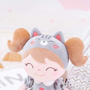 Gloveleya Baby Doll Girl Gifts Soft Plush Kitty Cat Dolls Girls Toy 14" with Gift Box