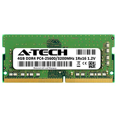 A-Tech 4GB Memory RAM for Dell Alienware Area 51M R2 - DDR4 3200MHz PC4-25600 Non ECC SO-DIMM 1Rx16 1.2V - Single Laptop & Notebook Upgrade Module (Replacement for AA937597)