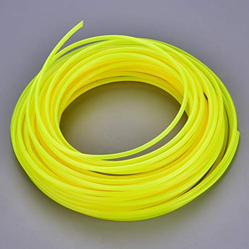 Round Trimmer Cord, Mower Line, Strimmer Cord, Nylon Round Line, Trimmer Line, for Lawn Mower Brush Cutter Grass Trimmer Strimmer(3.0mm*15m-yellow)