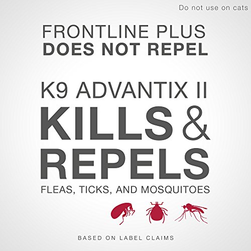 K9 Advantix II XL Dog Over 55 lbs & K9 Advantix II Large Dog 21-55 lbs Vet-Recommended Flea, Tick & Mosquito Treatment & Prevention | 1-Mo Supply Each