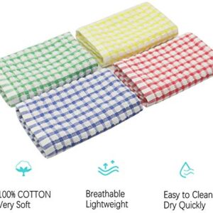 HFGBLG Cotton Terry Kitchen Dish Cloths, Soft Absorbent Tidy Kitchen Dish Towels (Mix Color, 11.8 Inch x 11.8 Inch)