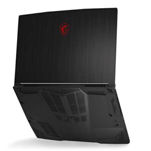 MSI GF65 Gaming Laptop: 15.6" 144Hz FHD 1080p, Intel Core i7-10750H 6 Core, NVIDIA GeForce RTX 3060, 16GB, 512GB NVMe SSD, WiFi 6, Red Keyboard, Win 10, Black (10UE-047)