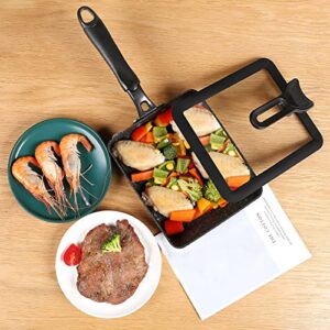 HAPPI STUDIO Tamagoyaki Pan - Japanese Egg Pan with Lid - Japanese Omelette pan Nonstick - Omelet Pan for Japanese Food - Square Frying Pan