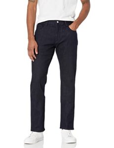 a|x armani exchange mens 5 pocket pocket slim denim dark rinse jeans, indigo denim/indigo, 34 us