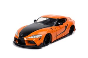 fast & furious f9 1:24 2020 toyota supra die-cast car, toys for kids and adults