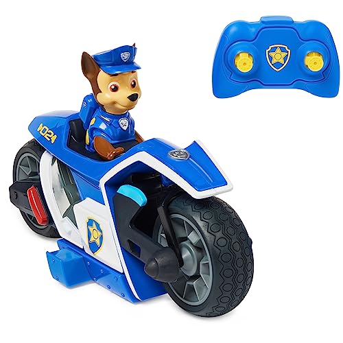 Paw Patrol, Chase RC Movie Motorcycle, Remote Control Car Kids Toys for Ages 3 and up