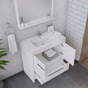 Alya Bath Sortino Bathroom Vanity, White