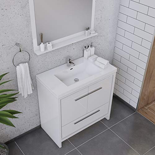 Alya Bath Sortino Bathroom Vanity, White