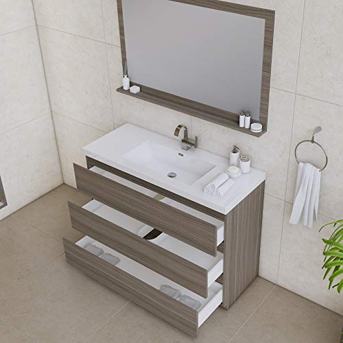 Alya Bath Paterno Bathroom Vanity, Gray