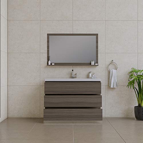 Alya Bath Paterno Bathroom Vanity, Gray