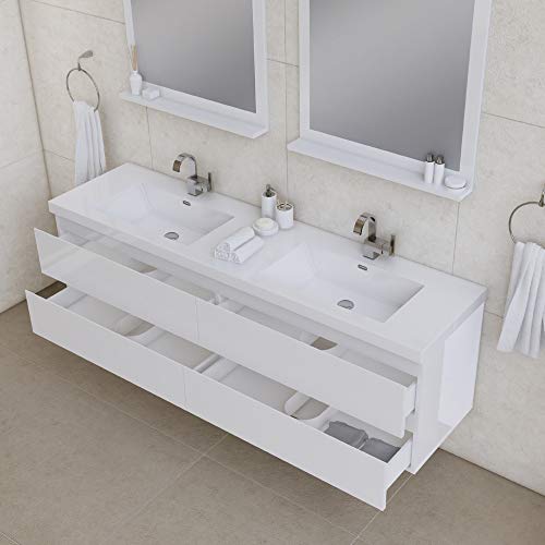 Alya Bath Paterno Bathroom Vanity, White