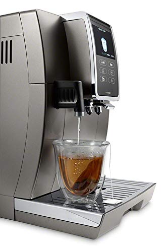 De'Longhi ECAM37095TI Dinamica Plus with LatteCrema System, Fully Automatic Coffee Machine, Colored Touch Display,Titanium