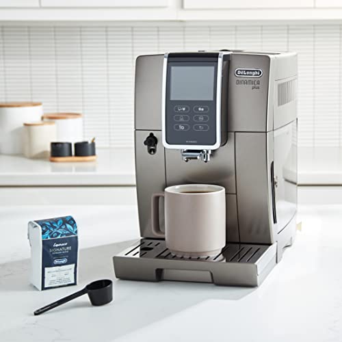 De'Longhi ECAM37095TI Dinamica Plus with LatteCrema System, Fully Automatic Coffee Machine, Colored Touch Display,Titanium