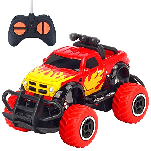 Hymaz Remote Control Car for Girls 3-5 6 7 8-12 Gifts, Pink/Purple RC Racing Car & Truck & One Button Deformation & 360°Rotating Drifting Car Robot Toys for Kids Girls Boys (1.43 red rc Cars)