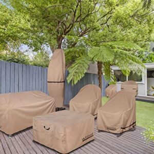 ULTCOVER Patio Furniture Sofa Cover 60W x 35D x 35H inch Waterproof Outdoor 2-Seater Loveseat Cover