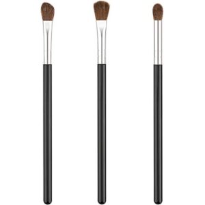 urbanstrive professional eye makeup brushes eyeshadow brush set - 3pcs soft synthetic eyeshadow blending brush kit - for blending eyeshadow, eyeliner, crease, eyebrow, long lasting, apply better, flawless look makeup - silver