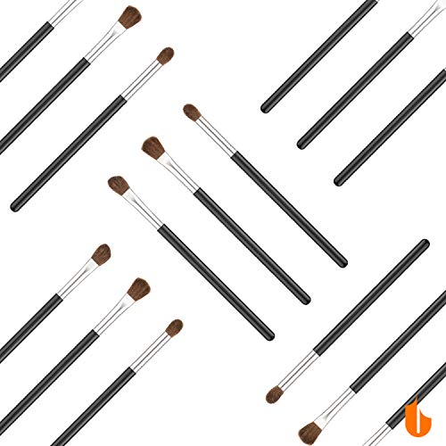 Urbanstrive Professional Eye Makeup Brushes Eyeshadow Brush Set - 3pcs Soft Synthetic Eyeshadow Blending Brush Kit - For Blending Eyeshadow, Eyeliner, Crease, Eyebrow, Long Lasting, Apply Better, Flawless Look Makeup - Silver