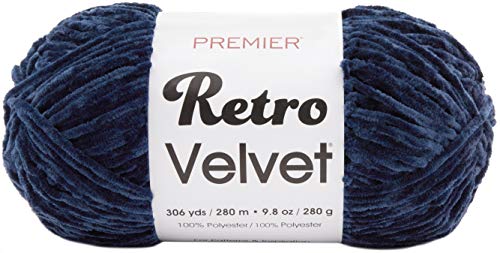 Premier Yarns Navy Yarn Retro Velvet